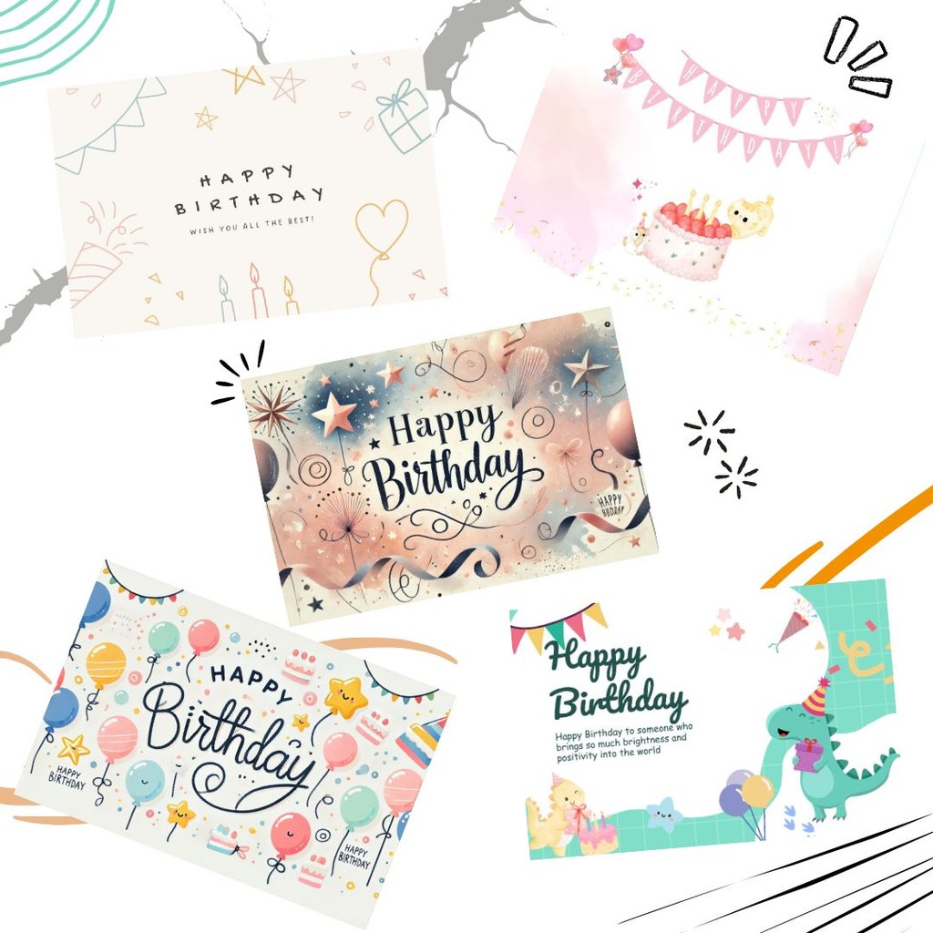 Jual TOPER Kartu Ucapan Happy Birthday Bahan Art Paper Design Lucu ...