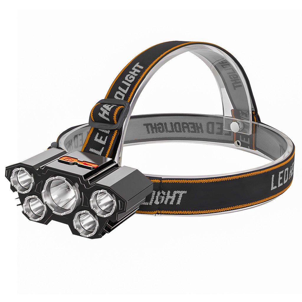 Jual Senter Cas Kepala Headlamp LED Waterproof Dengan Cahaya Terang Free USB + Tali Kepala SUPER ...