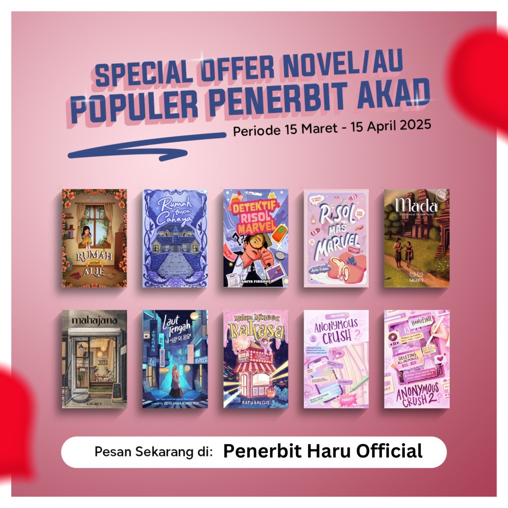 Jual Kumpulan Novel/AU Populer Penerbit Akad Group (Buku Fiksi) | Haru | Shopee Indonesia