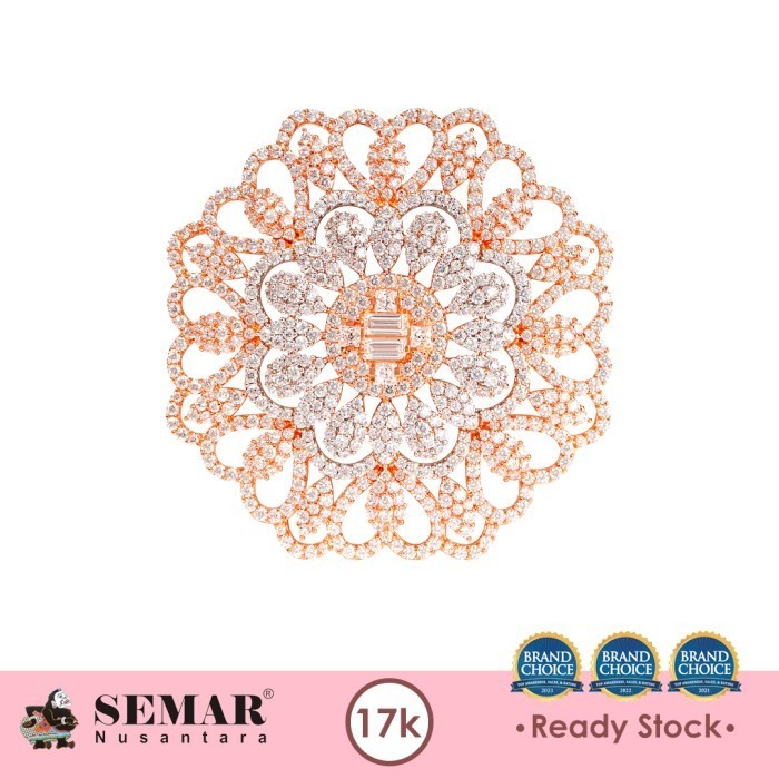 Jual Bros Emas Luztra Emerald Series Rose White Gold 17K Semar ...