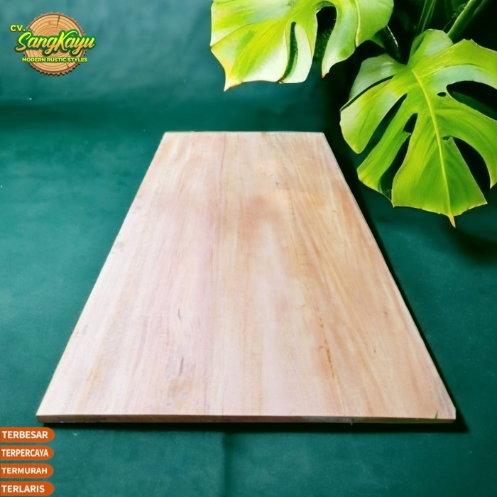 Jual Kayu Papan kayu 120x60 cm Wooden board bahan meja kayu - 110 cm ...