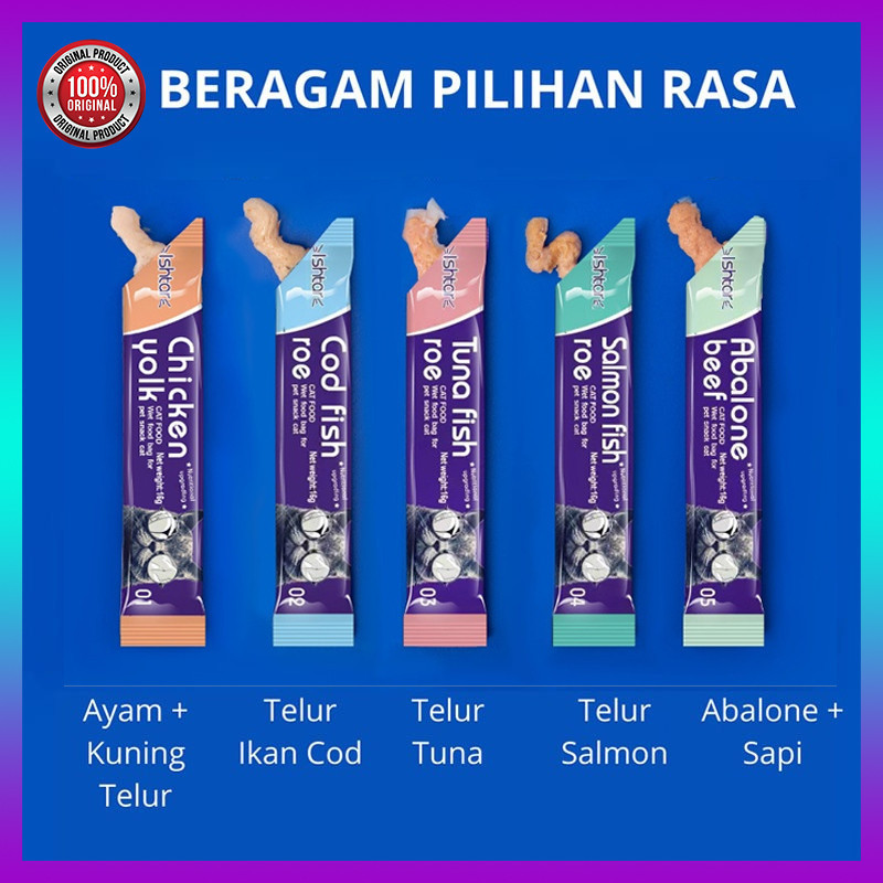 Jual Makanan Kucing ISHTAR CREAMY CAT - Ishtar Cat Strips 16gr | Shopee ...