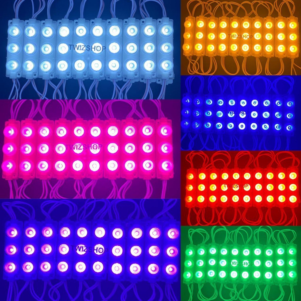 Jual Lampu LED Module 3 Watt 12V / LED Modul 3 Mata Besar | Shopee ...