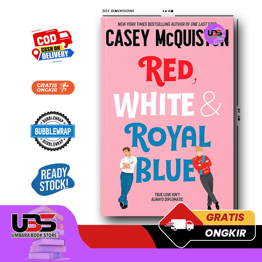 Jual Red White & Royal Blue - Casey Mcquiston (English) | Shopee Indonesia