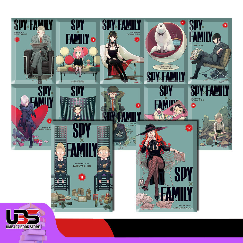 Jual Komik Spy x Family 1 -12 book series and The Official Guide―Eyes ...