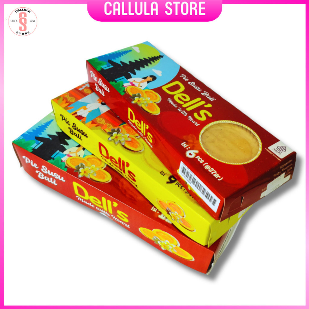 Jual Pie Susu Bali Merk Dells Pie Susu Bali 1 Box isi 12/9/6 pcs Oleh ...