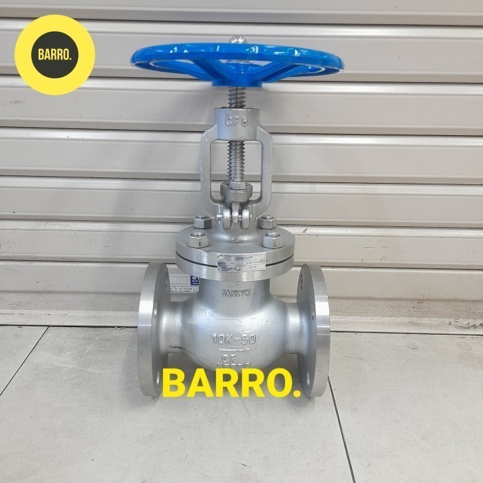 Jual Globe Valve SS 3" Inch DN 80 Flange JIS 10K Stainless SS304 Stop ...