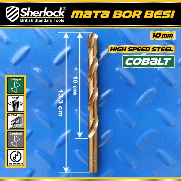 Jual Mata Bor Besi JIS Standard High Speed Steel Cobalt 10 mm (1 Pcs ...
