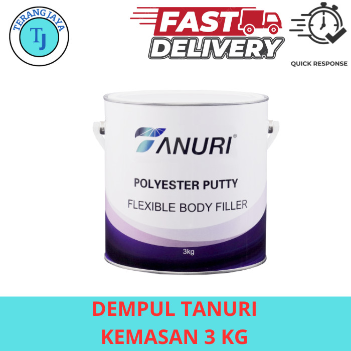 Jual Dempul Tanuri 3 Kg / Dempul Polyester Putty Kayu Besi Body ...