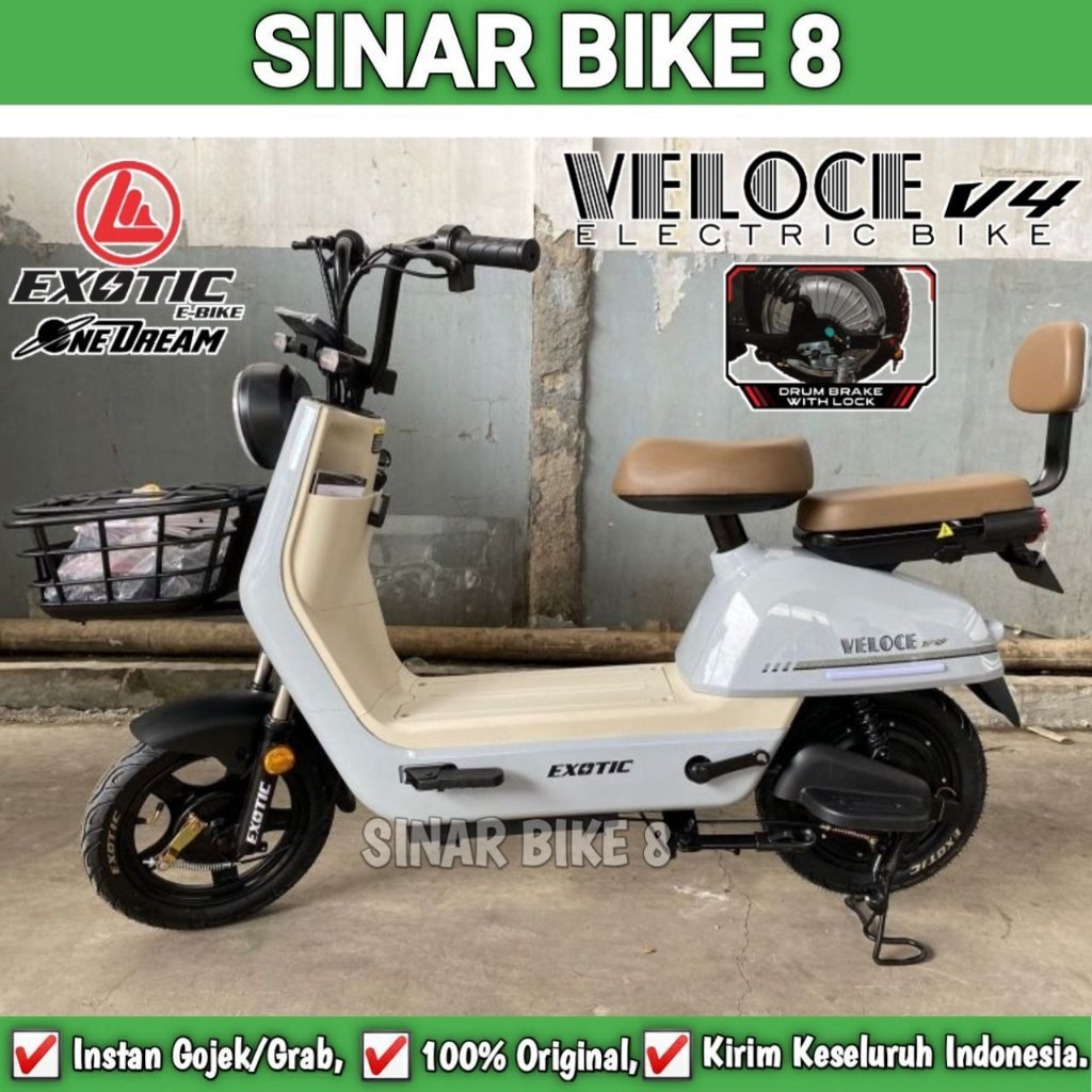 Jual Sepeda Listrik Exotic VELOCE V4 // VELOCE V3 // F 815//Cooltech ak ...