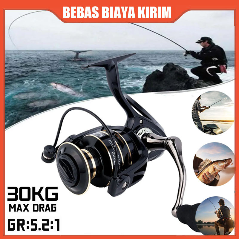 Jual Reel Pancing max drag 30 Kg Reel Pancing Laut Tarikan Pancing ...