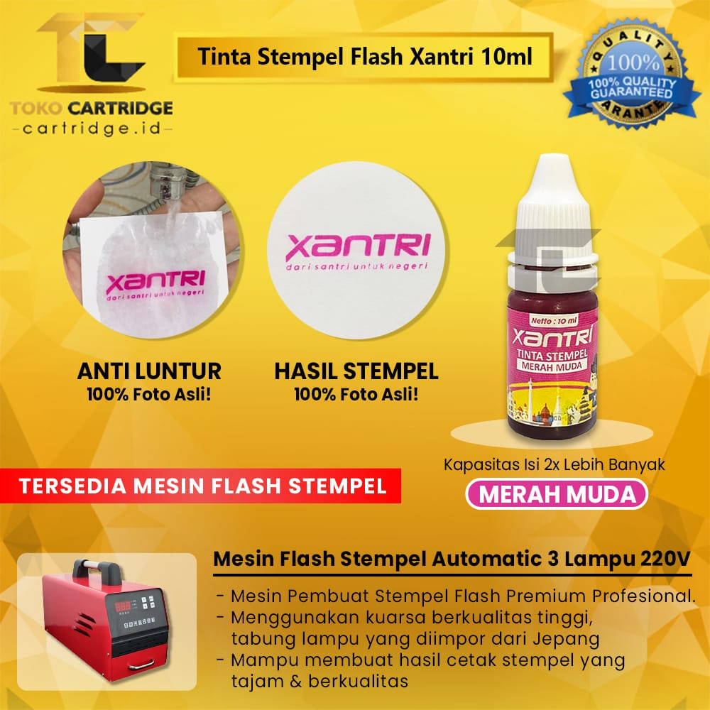 Jual Tinta Isi Ulang Stamp Stampel Stempel Flash 10ml Tahan Air ...