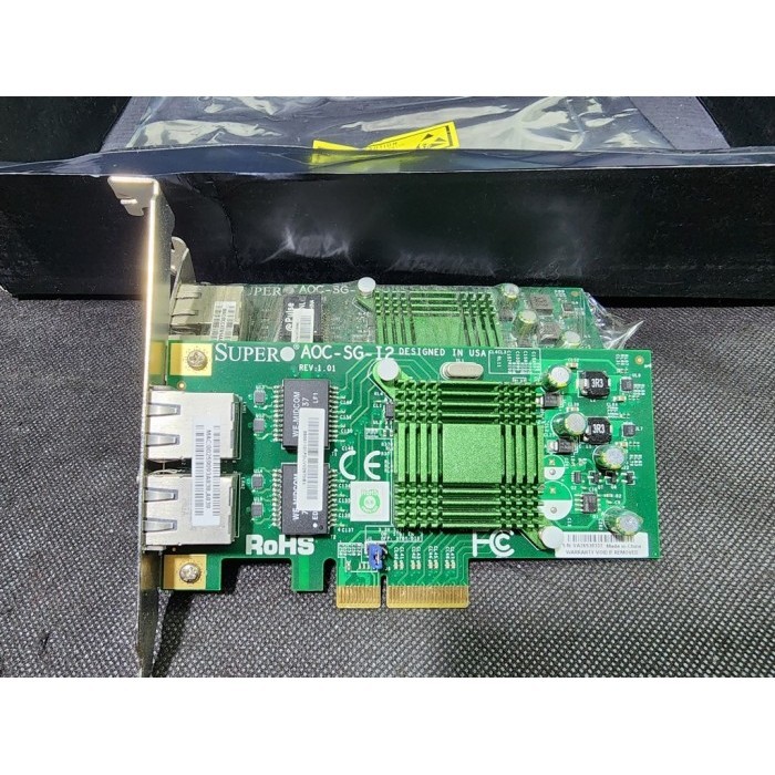 Jual LAN CARD Supermicro AOC-SG-i2 Dual-port Gigabit Ethernet SUPPORT ...