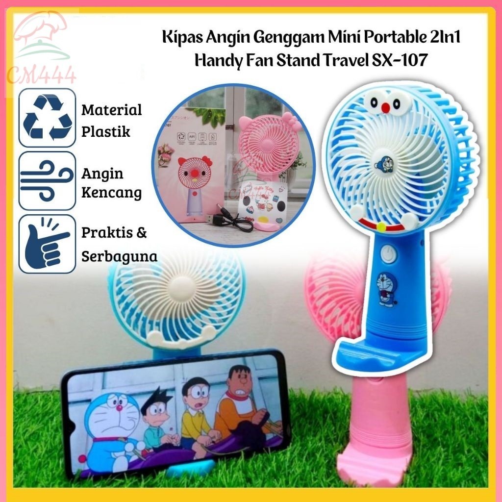 Jual Kipas Mini Karakter/Stand Holder Hp/Kipas Angin Mini | Shopee ...