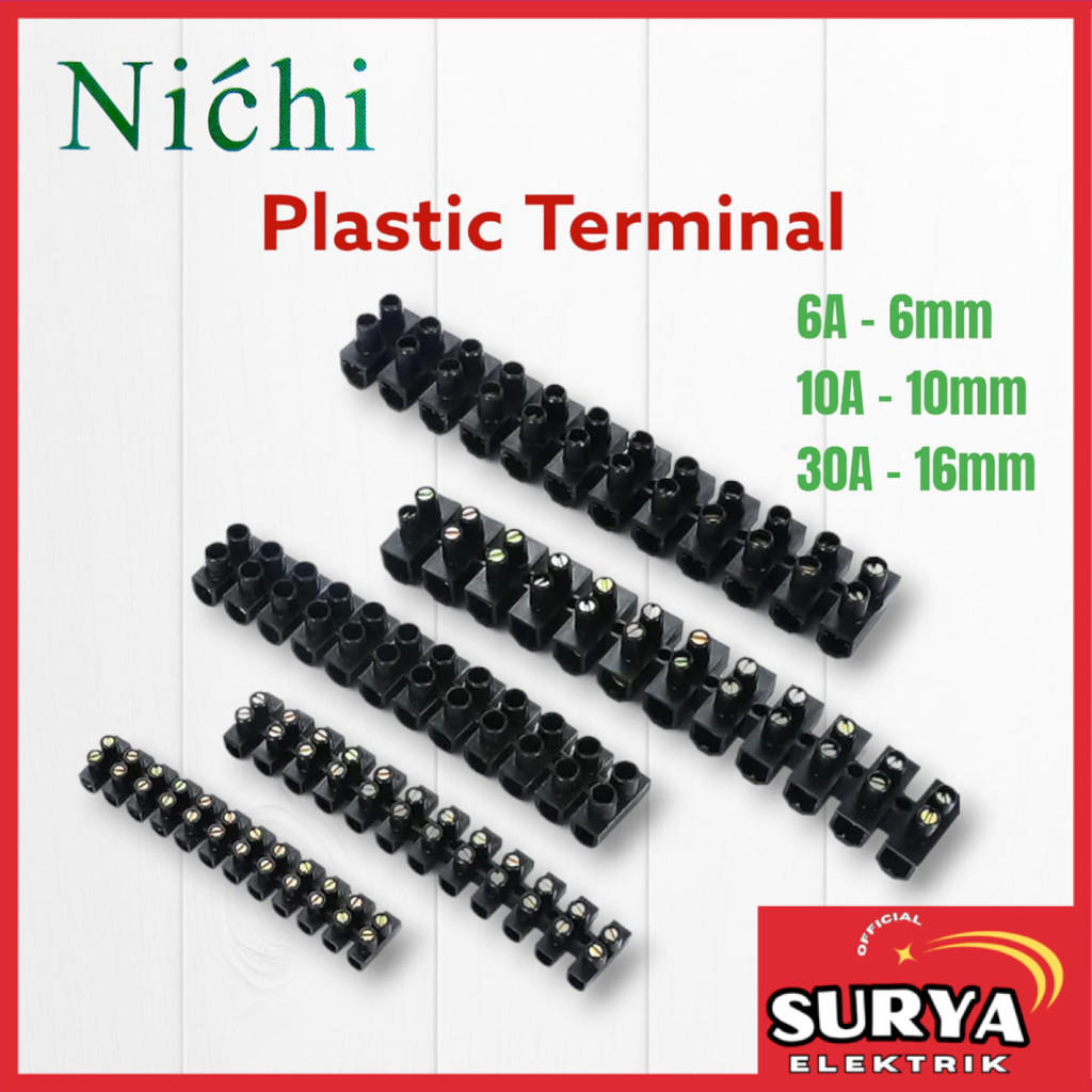 Jual Terminal Krustin NICHI Konektor Sambungan Kabel Cable Block 6 / 10 ...