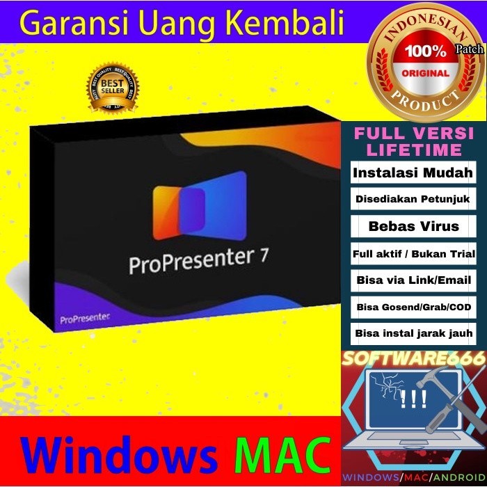 Jual Software Produksi Live Events: ProPresenter 7.4.2 [WIN] - SOFTWARE - APLIKASI - PC | Shopee ...