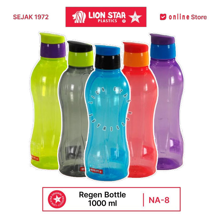 Jual LION STAR Botol Minum Regen Water Bottle 1000 ml | Shopee Indonesia