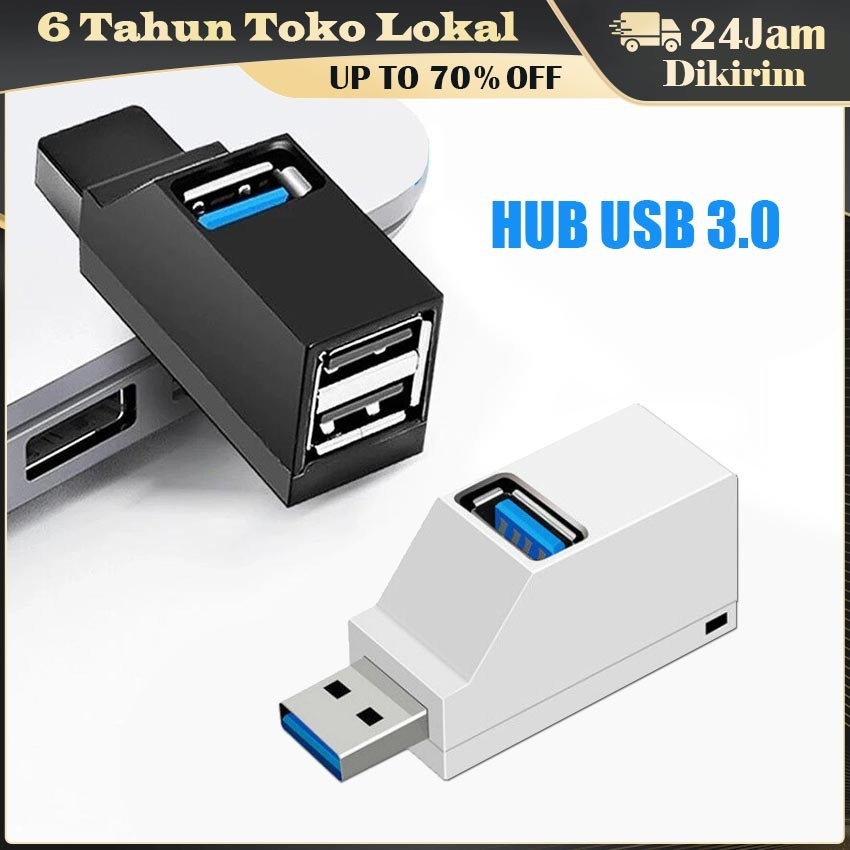 Jual Sanji Mini Super Speed Usb 3.0 Hub 3 Port Adapter Pc Laptop / USB ...