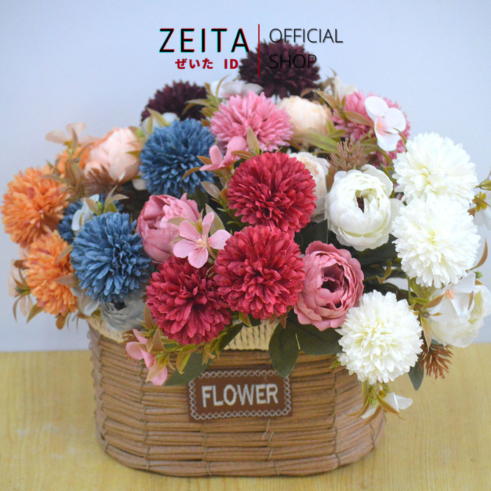 Jual Zeita - Bouquet bunga P625 CI'AU (AUTUMN) Mawar Artifisial ...