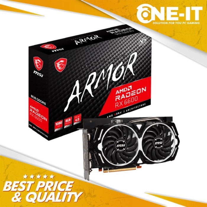 Jual VGA MSI Radeon RX 6600 ARMOR 8G V1 8GB GDDR6 | Shopee Indonesia