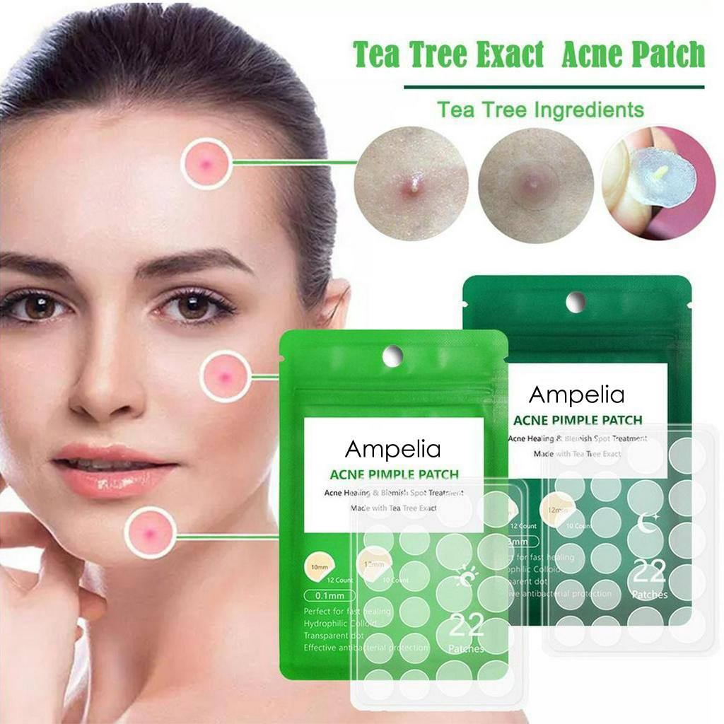 Jual Ampelia Acne Pimple Patch Day|Night - Penghilang & Stiker Jerawat ...