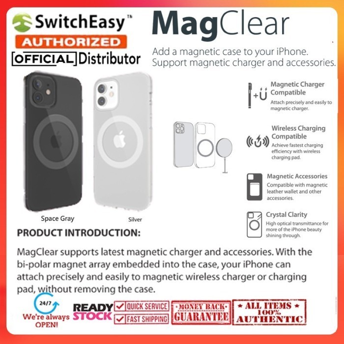 Jual Case iPhone 12 Pro Max 12 Pro Mini Switcheasy MAGClear Magnetic ...