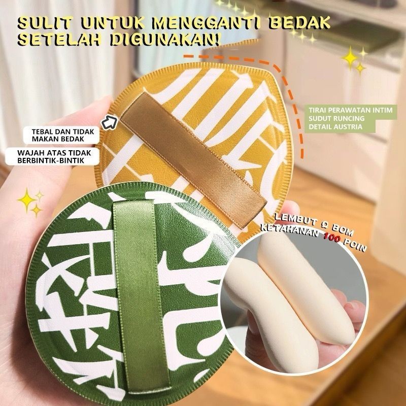 Jual Ada BOX Sponge Puff Bedak Cair Spons Cushion Foundation Wajah ...