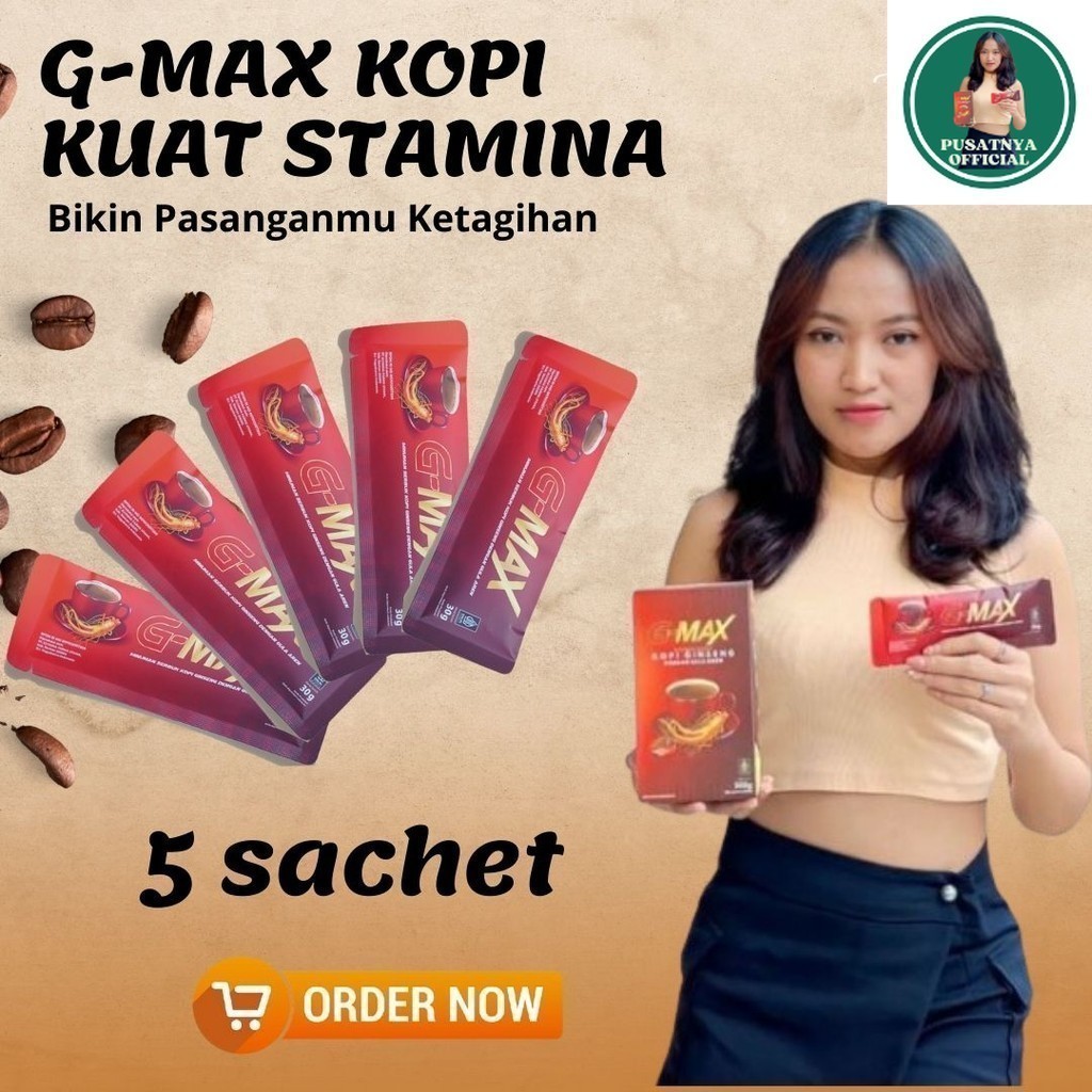 Jual Kopi Stamina Pria Dewasa Tahan Lama Original BPOM - G-MAX Coffee Pembesar Kelaminpria Kopi ...