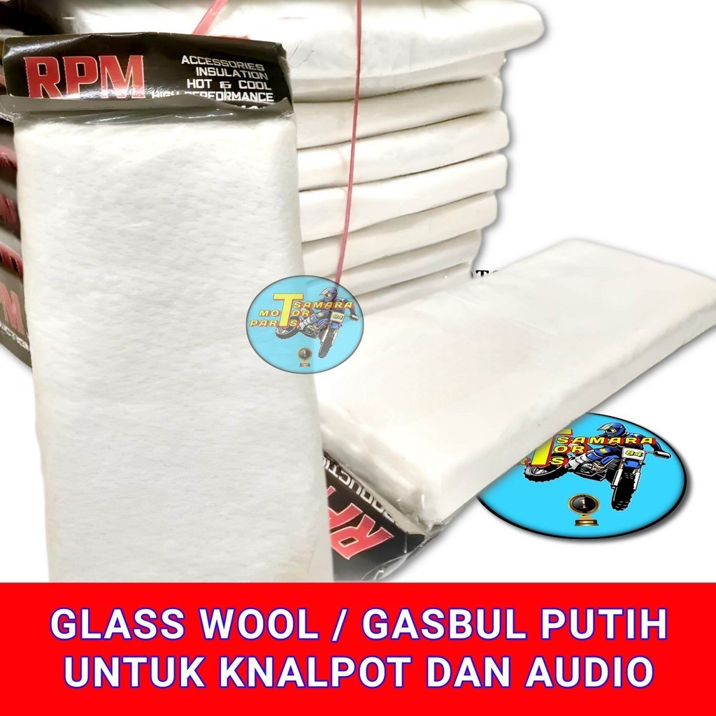 Jual GLASS WOOL GLASSWOOL GASBUL RACING UNTUK KNALPOT DAN AUDIO ...