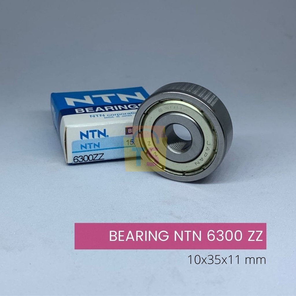 Jual Ball Bearing NTN 6300 ZZ Ukuran 10x35x11 mm Tutup Besi Dua Sisi | Shopee Indonesia