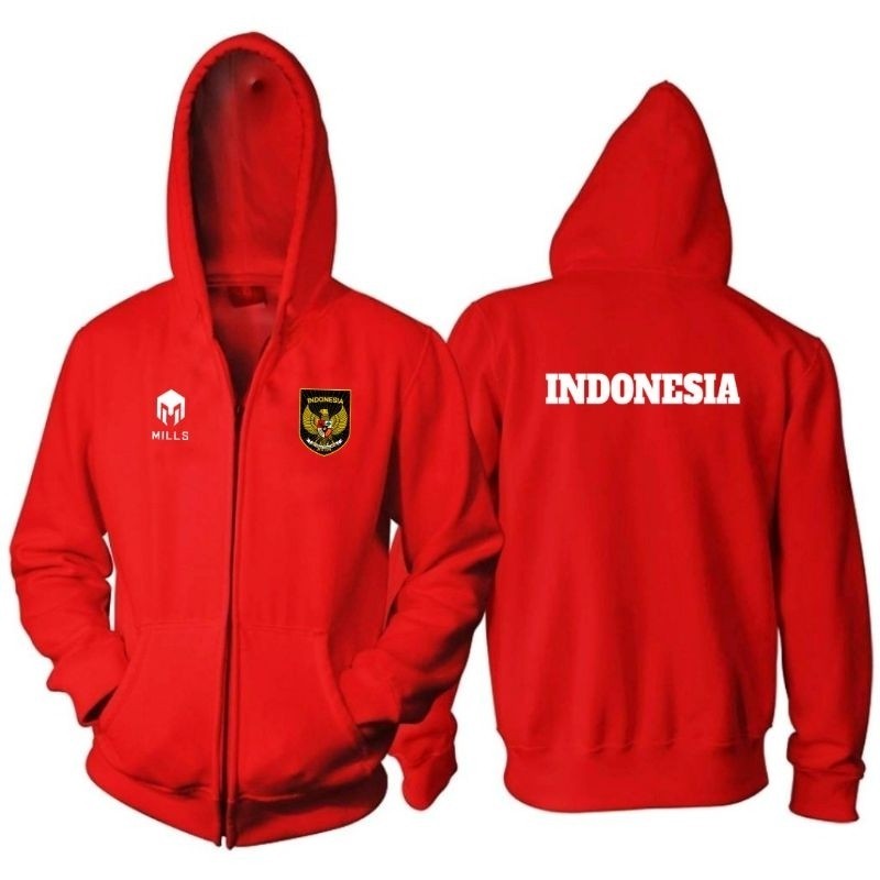 Jual JAKET TIMNAS INDONESIA CUSTOM MILLS JAKET BOLA DISTRO PREMIUM ...