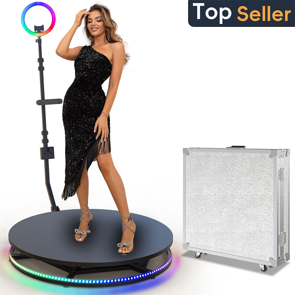 Jual Rotating 360 Photo Booth 360 video degrees Set with Golden Carpet ...