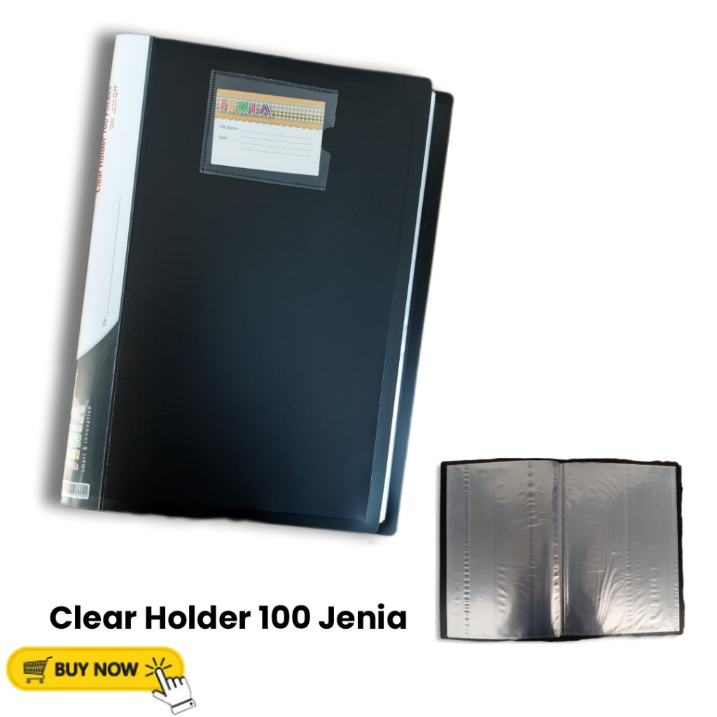 Jual Map Dokumen Document Keeper 100 lembar Display Book Folio Hitam ...