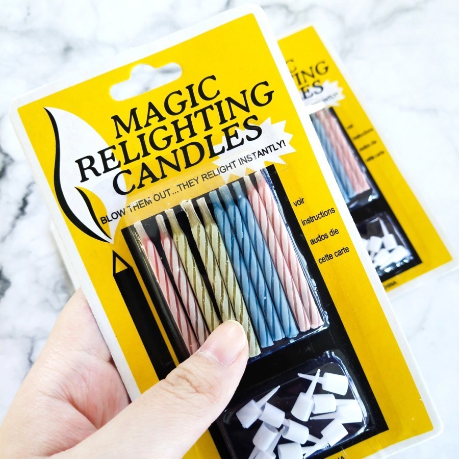 Jual Lilin Magic Ulang Tahun Murah | Lilin magic Relighting Candles isi ...