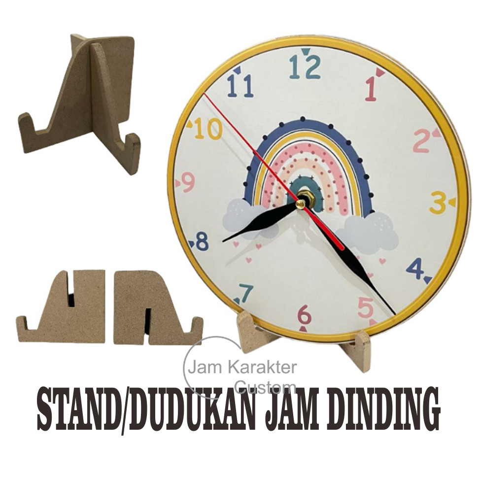 Jual Standing Kayu Jam Dinding / kaki Penyangga Jam / Stand Frame ...