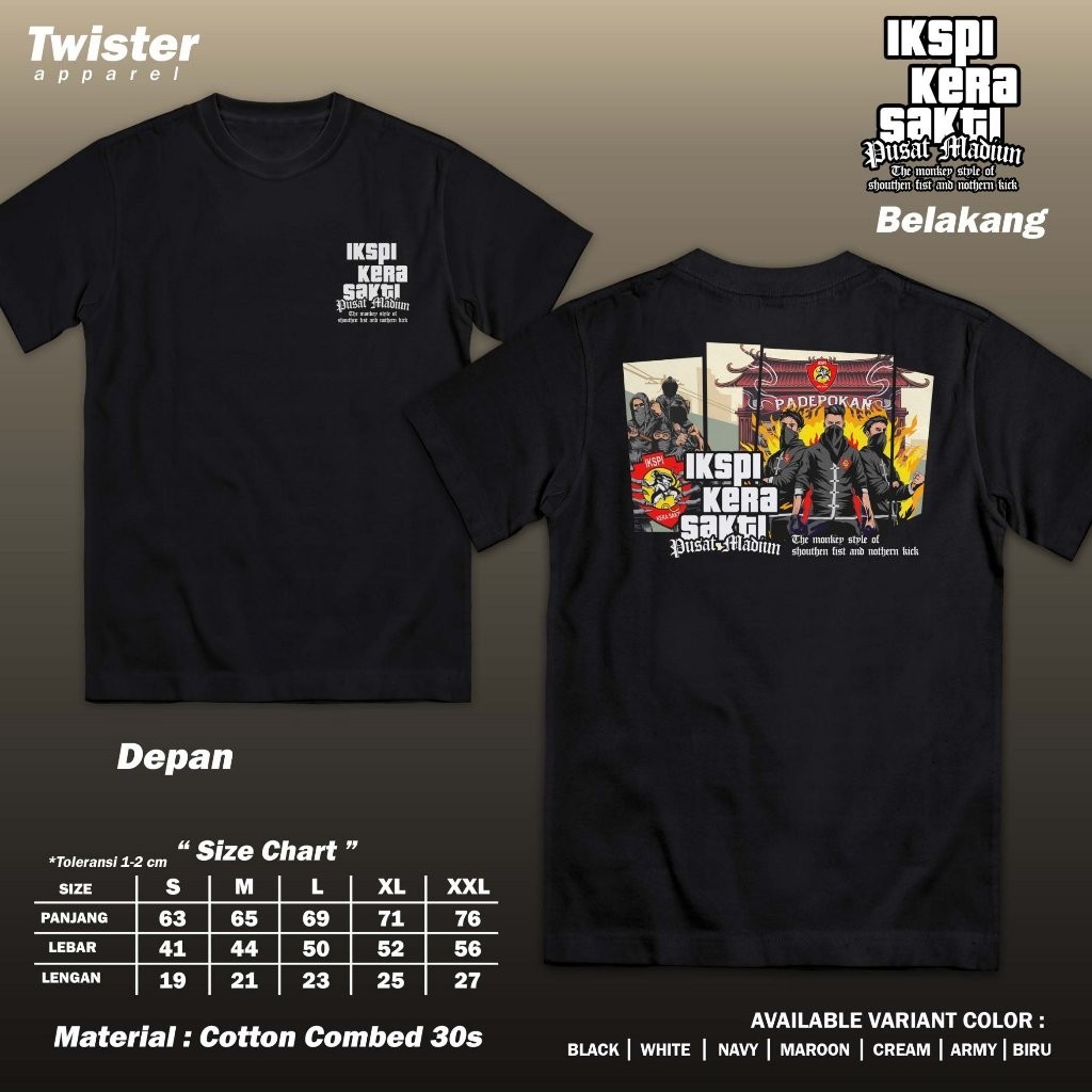 Jual Kaos IKSPI Kera Sakti - Baju KS Monkey Fighter Pendekar Pasker Pencak Silat Indonesia ...