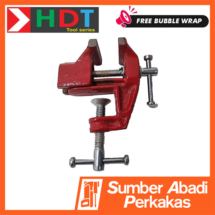 Jual HDT Catok Meja 40mm Alat Penjepit Klem Kayu Clamp Tanggem Ragum ...