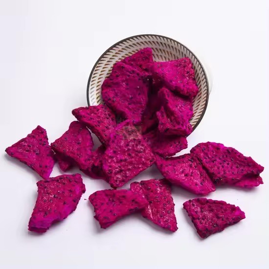 Jual Freeze Dried Dragon Fruit / Cemilan snack buah naga sehat Kering tidak digoreng tanpa ...