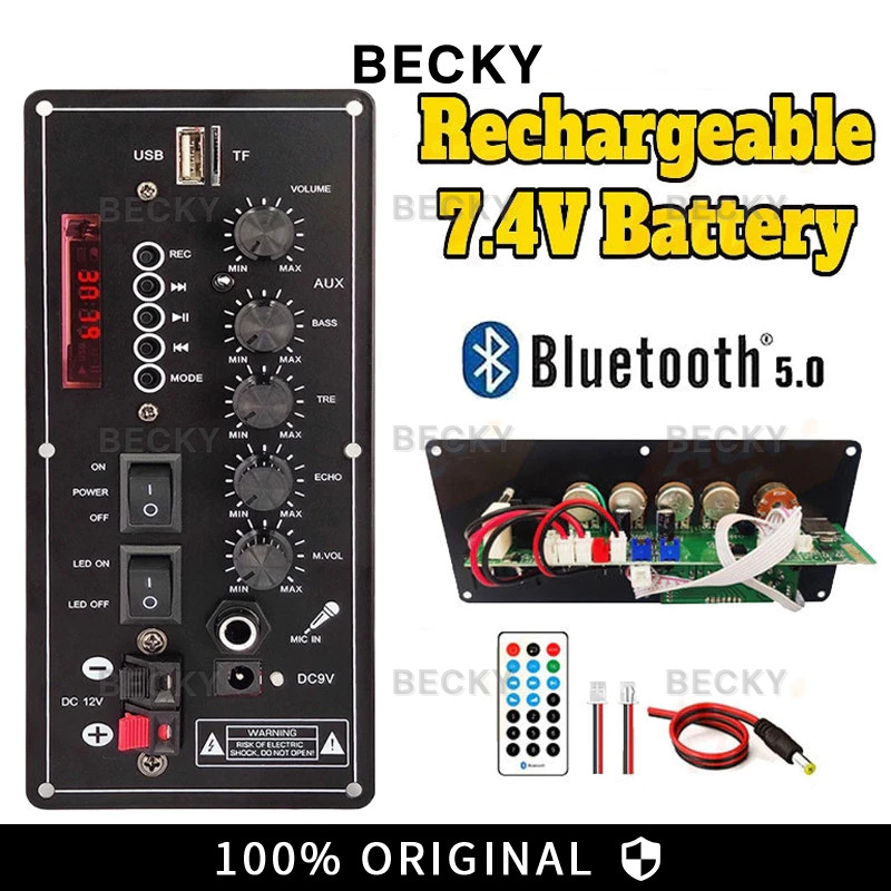 Jual BECKY 30-120W Amplifier Board 7.4V Papan Decoder Amplifier Audio ...