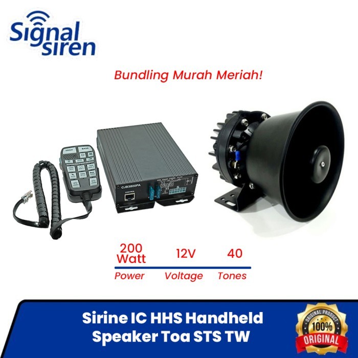 Jual PAKET INSTALASI IC Whelen HHS Handheld + Speaker Toa STS TW | Shopee Indonesia