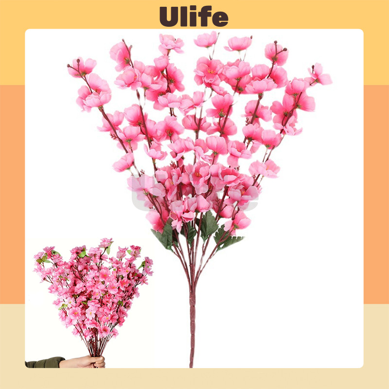Jual Bunga Sakura Cabang 7 Artificial Realistis Efek Visual Cherry ...
