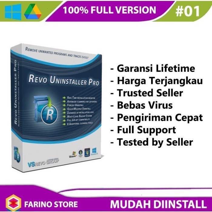 Jual Revo Uninstaller Pro 4.4.5 Windows Full Version | Shopee Indonesia