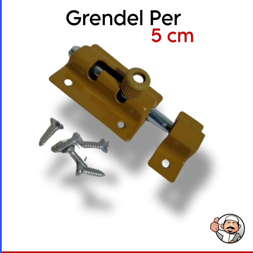 Jual HPP grendel selot pintu jendela ukuran 2 inchi 5cm lengkap dengan ...