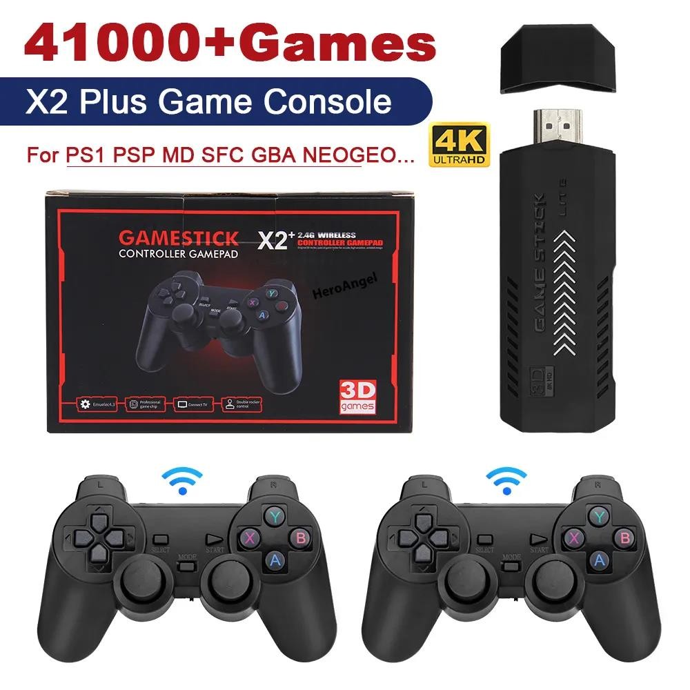 Jual X2 Plus GD10 Pro 4K Game Stick 3D HD Retro Video Game Console ...