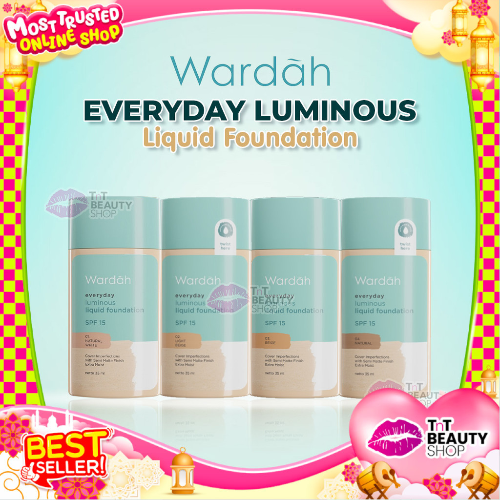 Jual Wardah Everyday Luminous Liquid Foundation - Cair Dengan Hasil ...