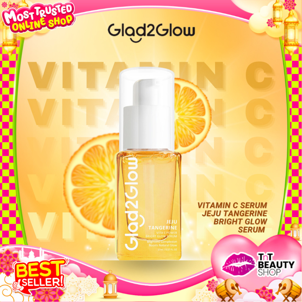 Jual Glad2Glow Vitamin C Jeju Tangerine Vita C Power Bright Glow Serum ...