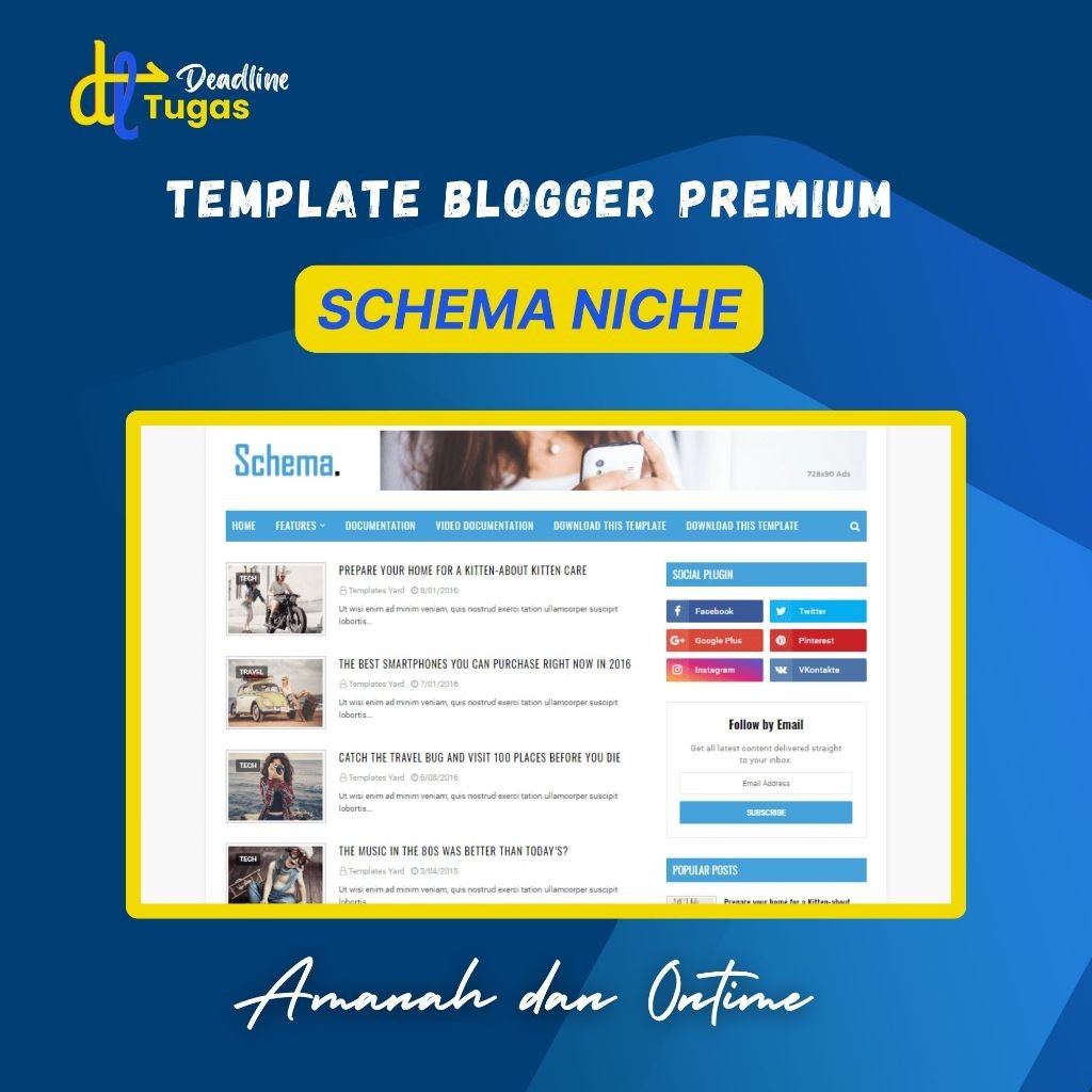 Jual Template Blogger Premium Schema Niche | Shopee Indonesia