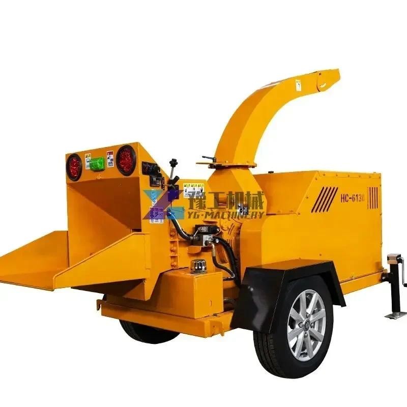 Jual Forestry Hydraulic Self Feeding Wood Chipper Tree Branch Leaf ...