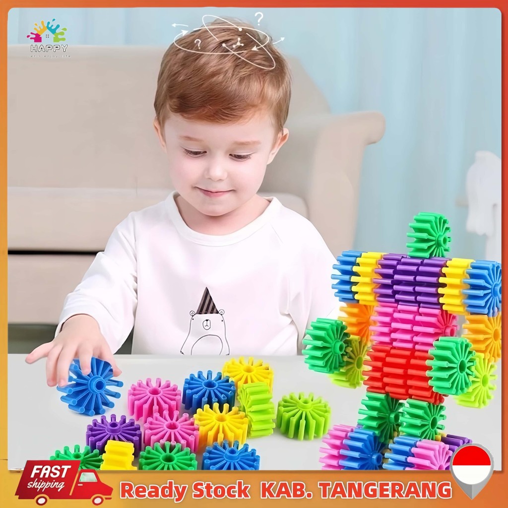 Jual [Mainan Edukasi Anak Susun Balok]Brick Balok Blok Bangunan Susun ...