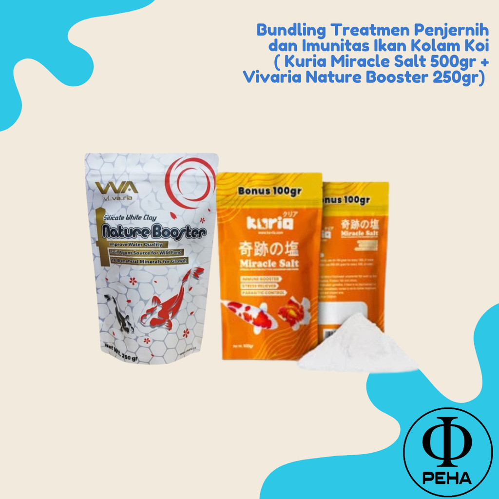 Jual Bundling Treatmen Penjernih dan Imunitas Ikan Kolam Koi ( Kuria ...